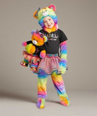 build-a-bear workshop™ rainbow glitter bear girls costume - chasing ...